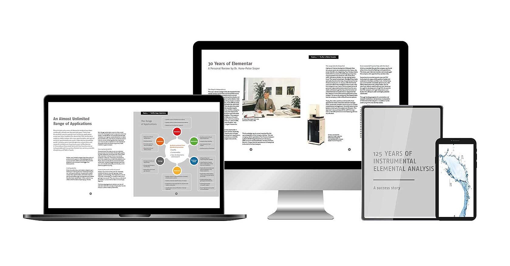 Book "125 Years of Instrumental Elemental Analysis" - Elementar