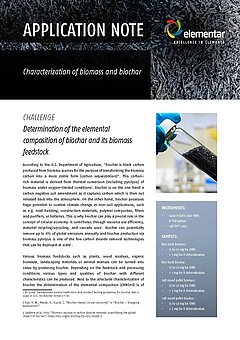 Characterization of biomass and biochar - Elementar